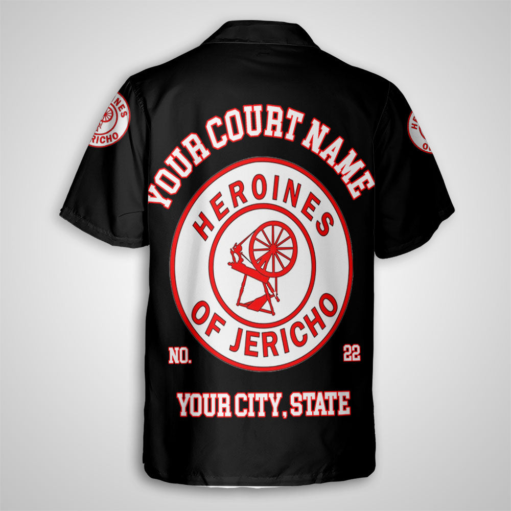 Personalized Heroines Of Jericho Hawaiian Shirts Black White Basic Sty – To The Closet