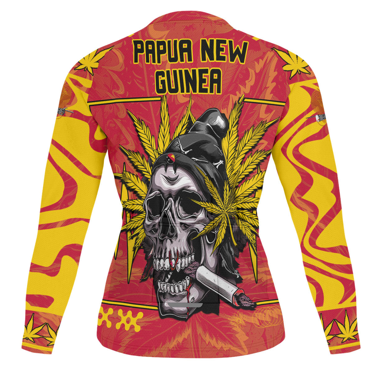 Papua New Guinea Men's Cycling Jersey Long Sleeve Flag & Coat Of Arms ...
