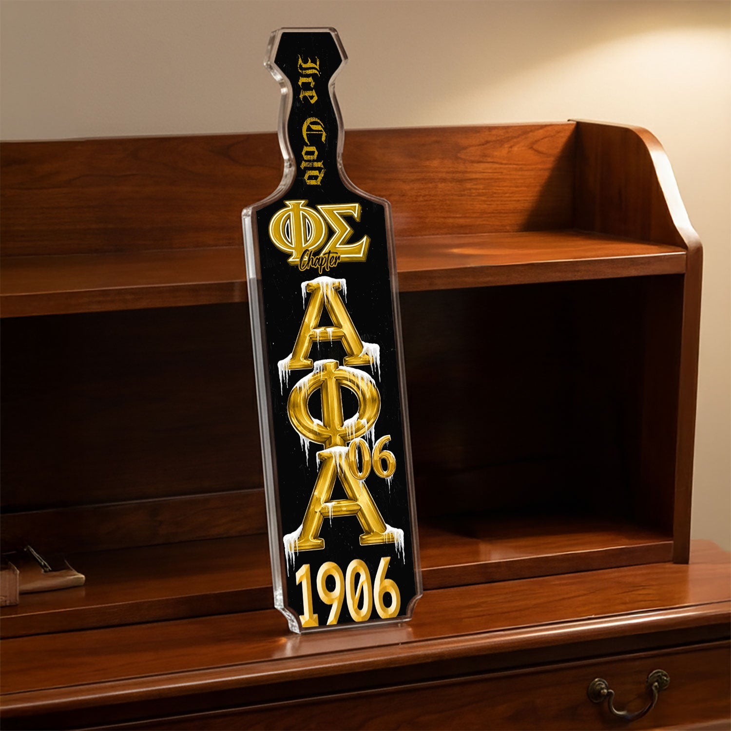 Personalized Alpha Phi Alpha Acrylic Paddle Plaque Black Greek Pride S ...