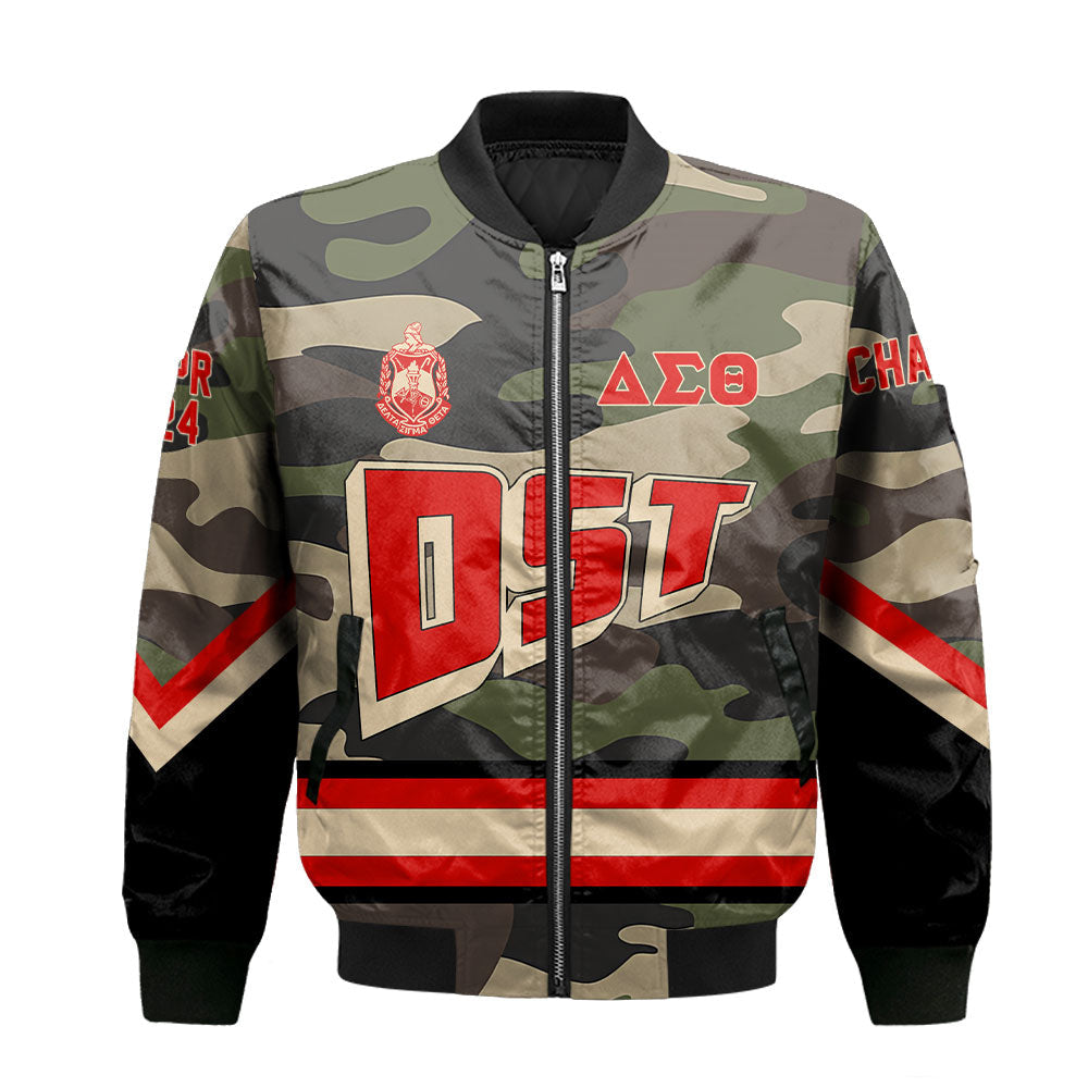 Personalized Delta Sigma Theta Bomber Jacket Red Camo Style – To The Closet