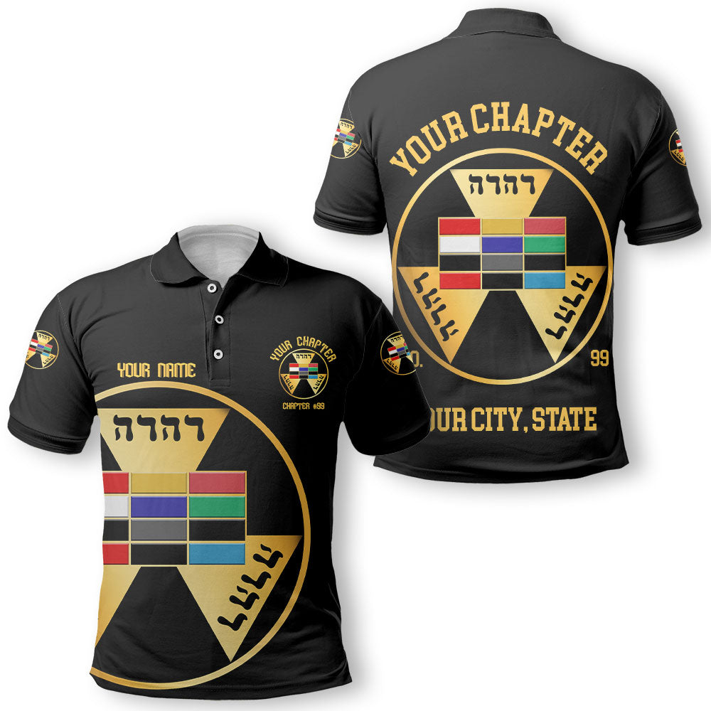 Personalized Royal Arch Past High Priest York Rite Polo Shirts Black B ...