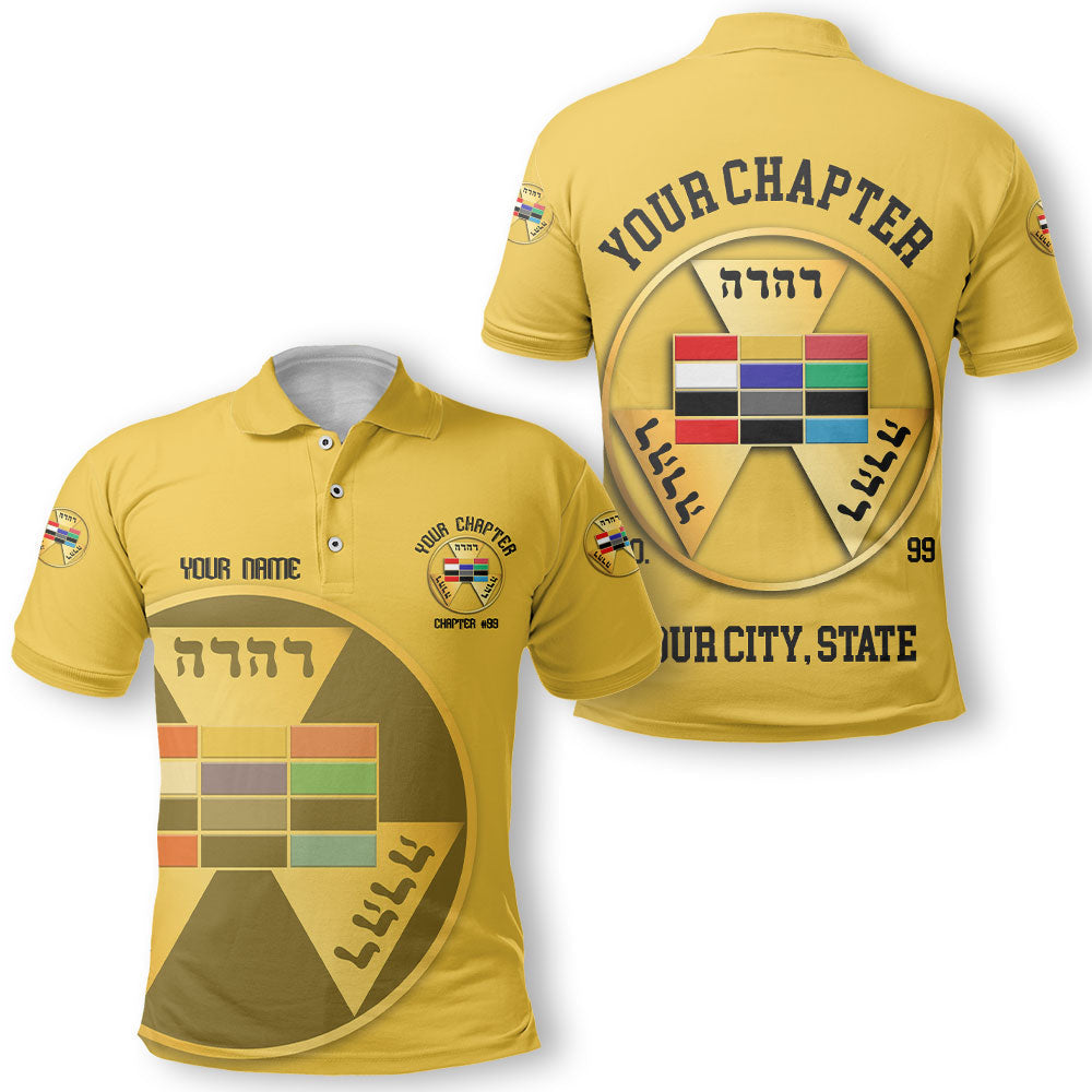 Personalized Royal Arch Past High Priest York Rite Polo Shirts Gold Ba ...