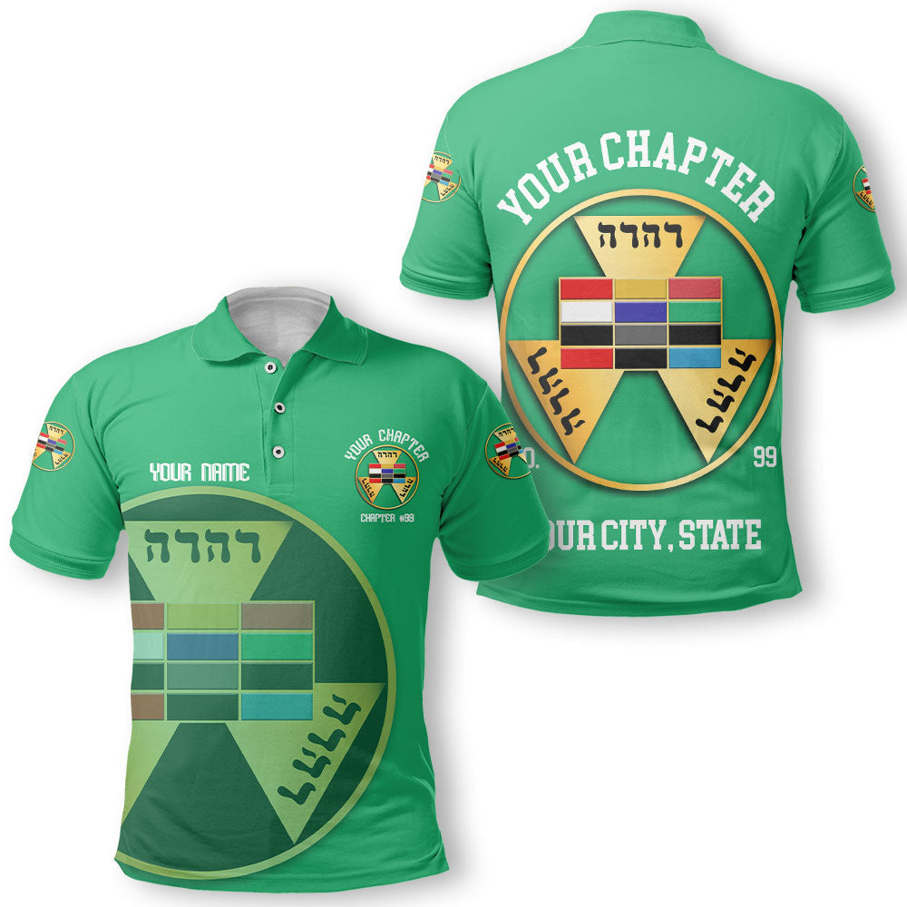Personalized Royal Arch Past High Priest York Rite Polo Shirts Green B ...