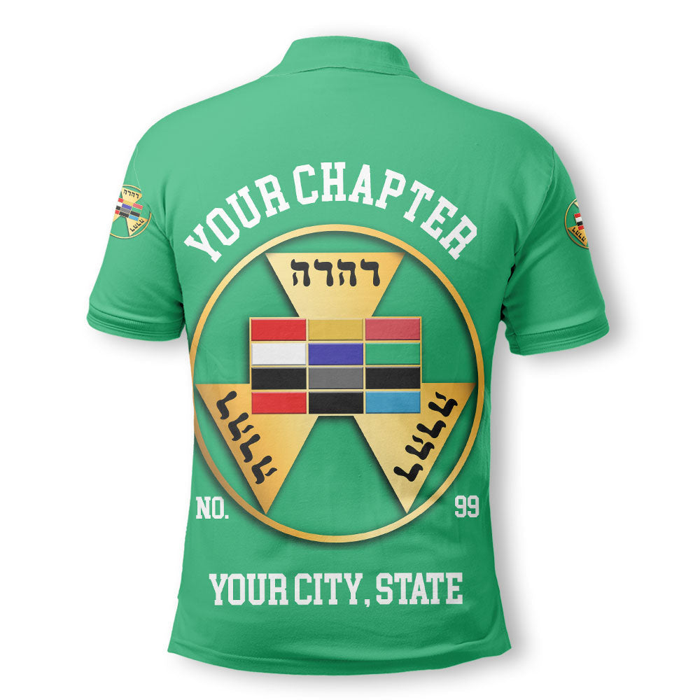 Personalized Royal Arch Past High Priest York Rite Polo Shirts Green B ...