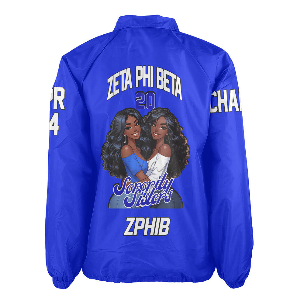 Personalized Zeta Phi Beta Crossing Jackets Royal Blue 1920 ZPhiB Soso ...