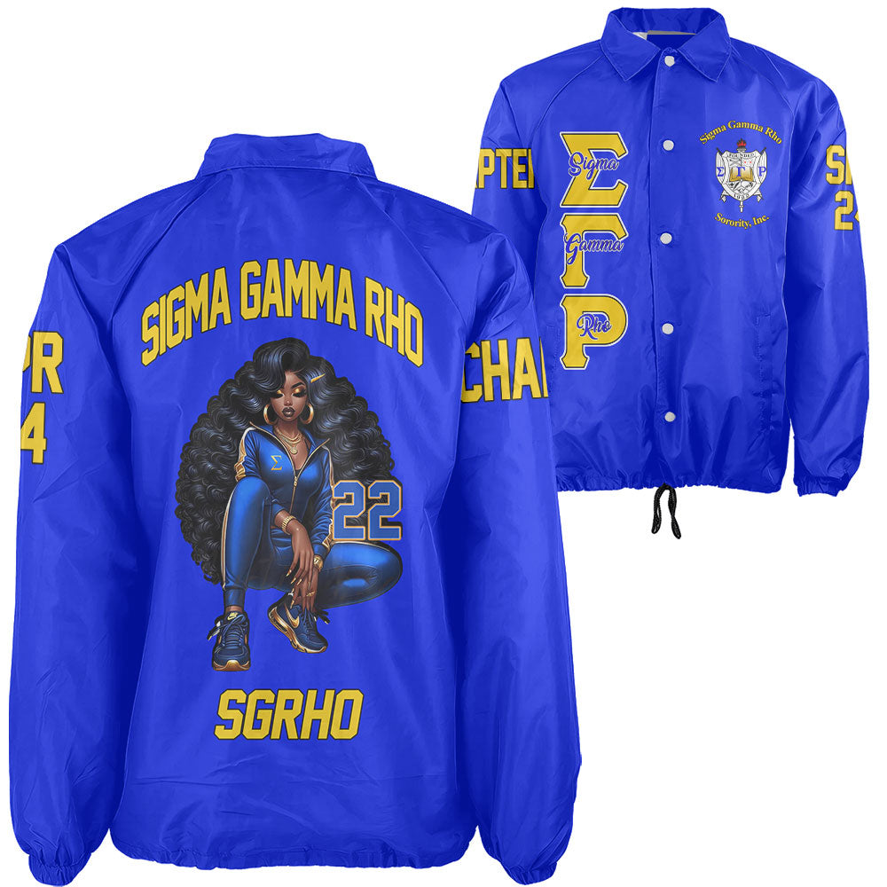 Personalized Sigma Gamma Rho Crossing Jackets Royal Blue 1922 The Badd ...