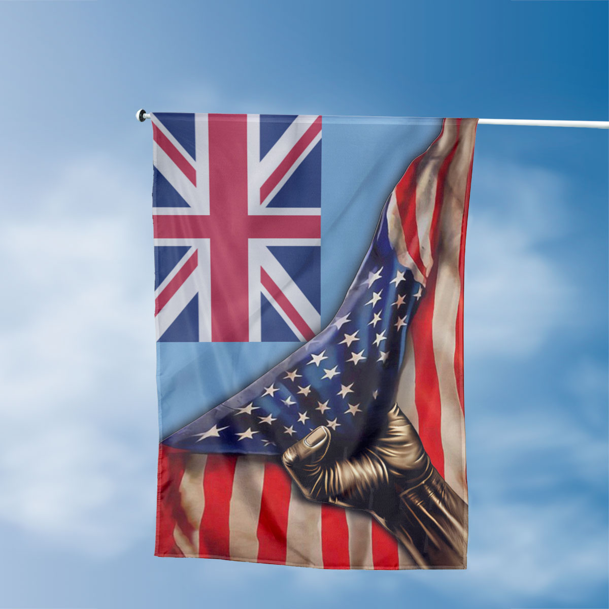 American Fijian Flag, US And Fiji Polyester Flag The Original Style ...