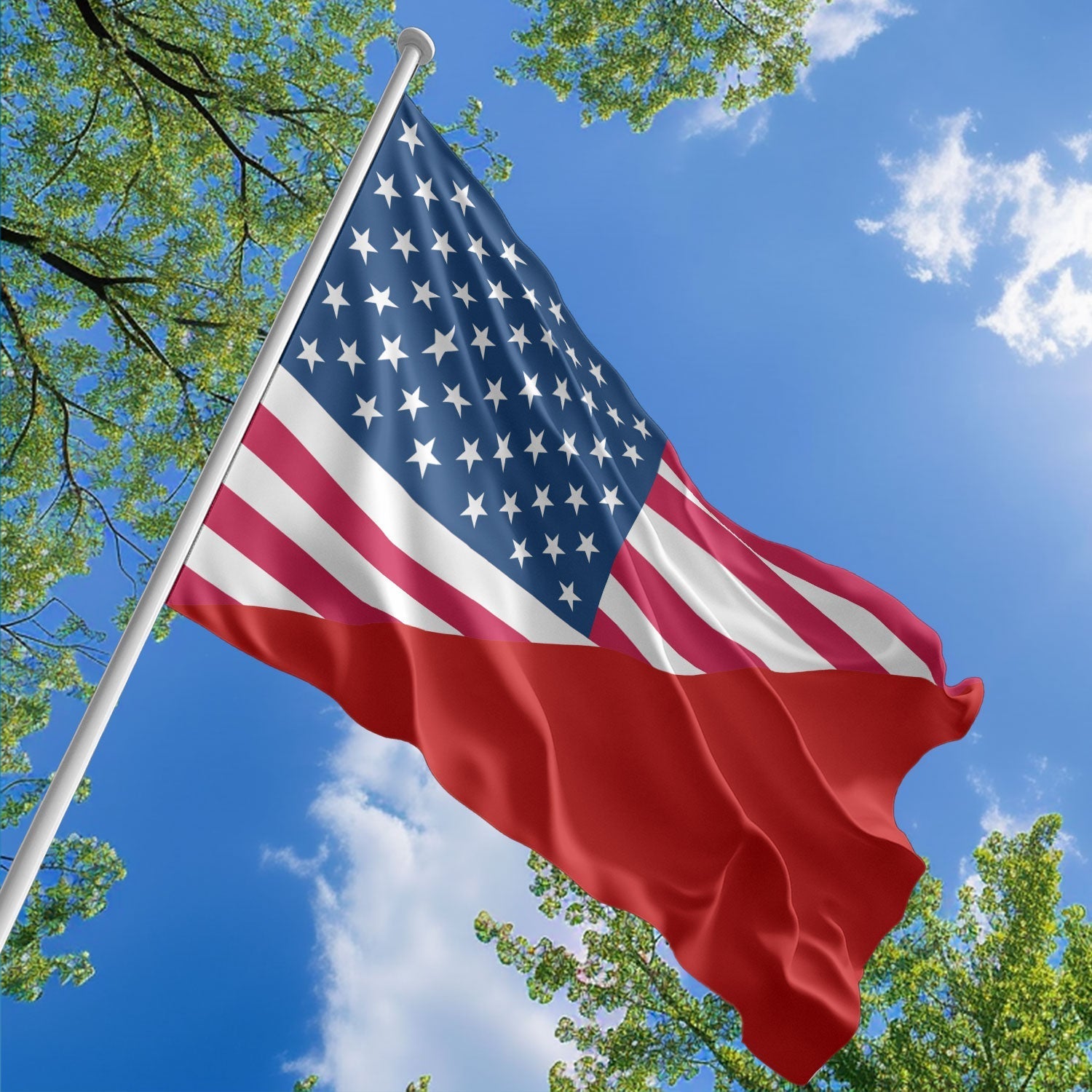 American Tongan Flag, US And Tonga Polyester Flag Friendship Blend Tog ...