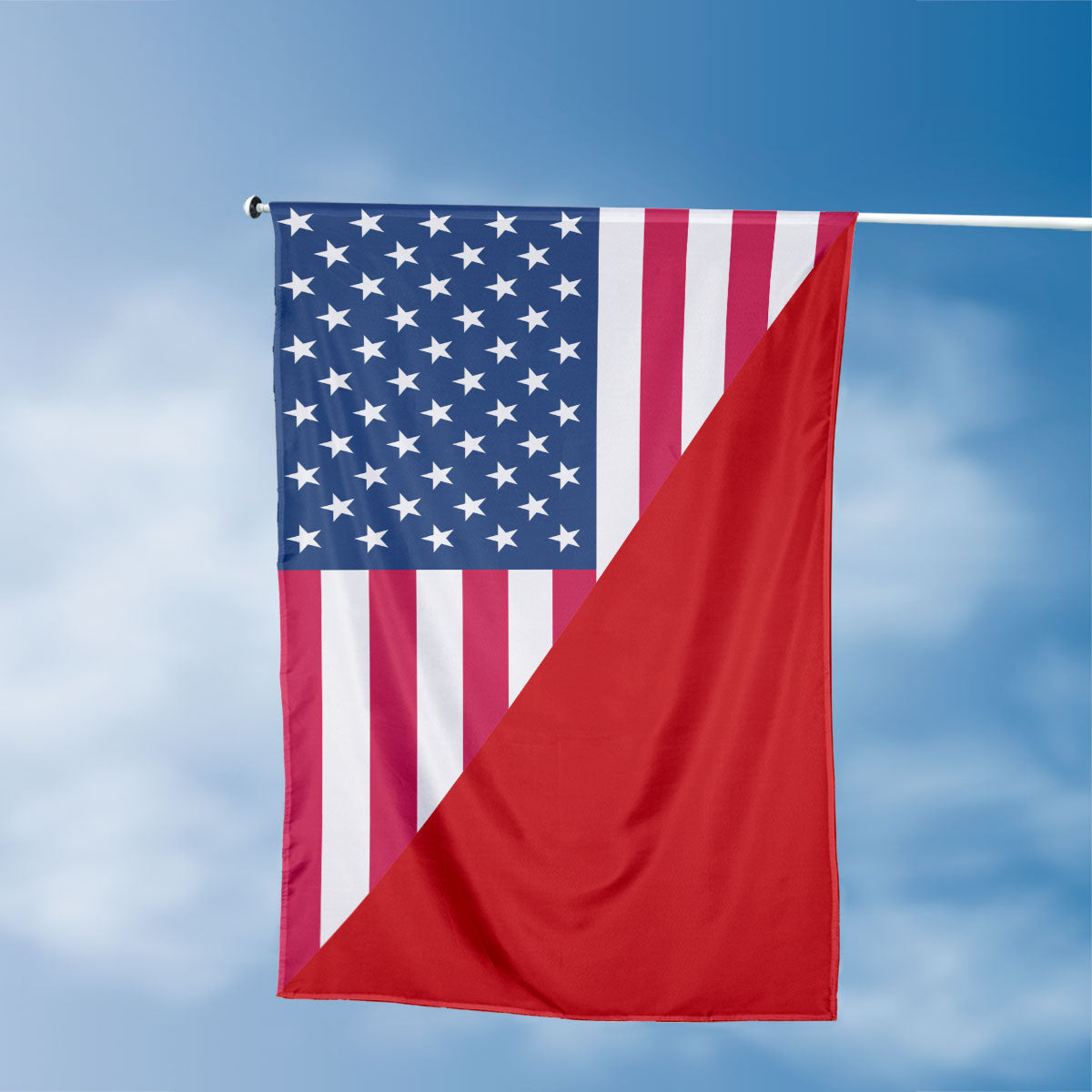 American Tongan Flag, US And Tonga Polyester Flag Friendship Blend Tog ...