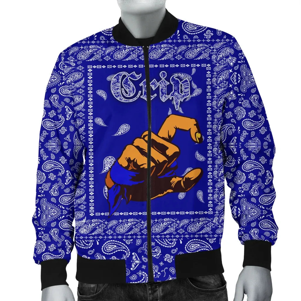 Crips Gang Skull Bomber Jacket – To The Closet