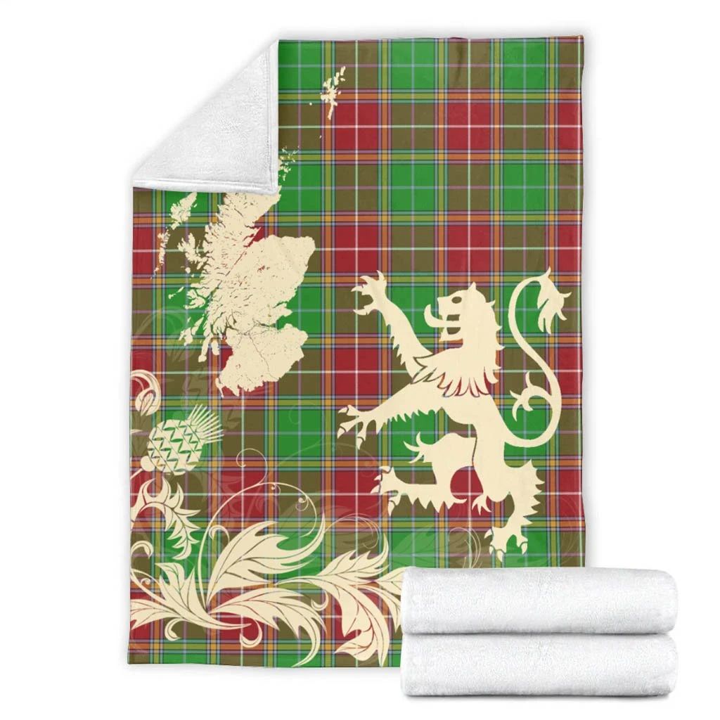 Baxter Modern Tartan Blanket Thistle Map Style – To The Closet