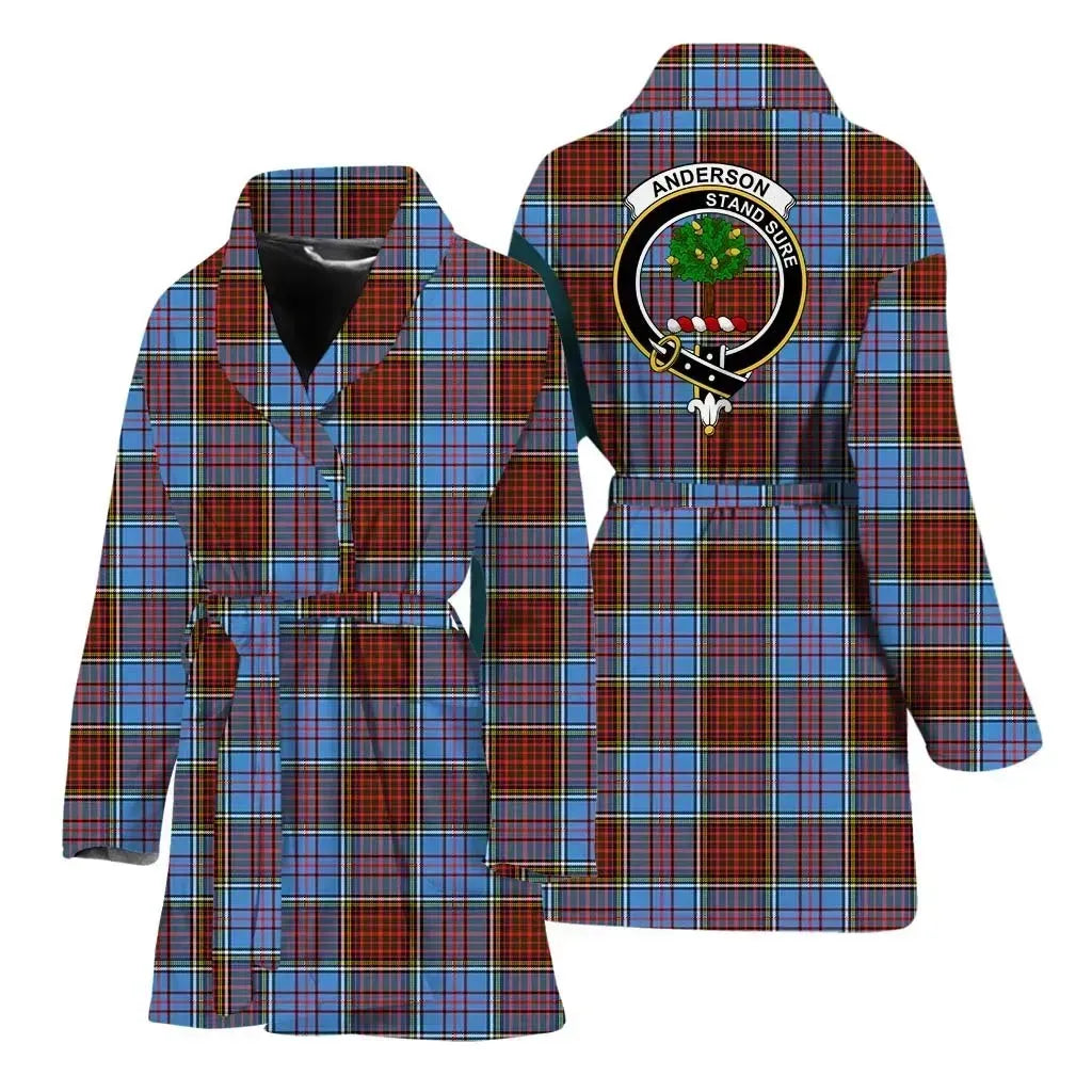 Anderson Clan Bath Robe, Scottish Tartan Anderson Clan Bath Robe Crest ...