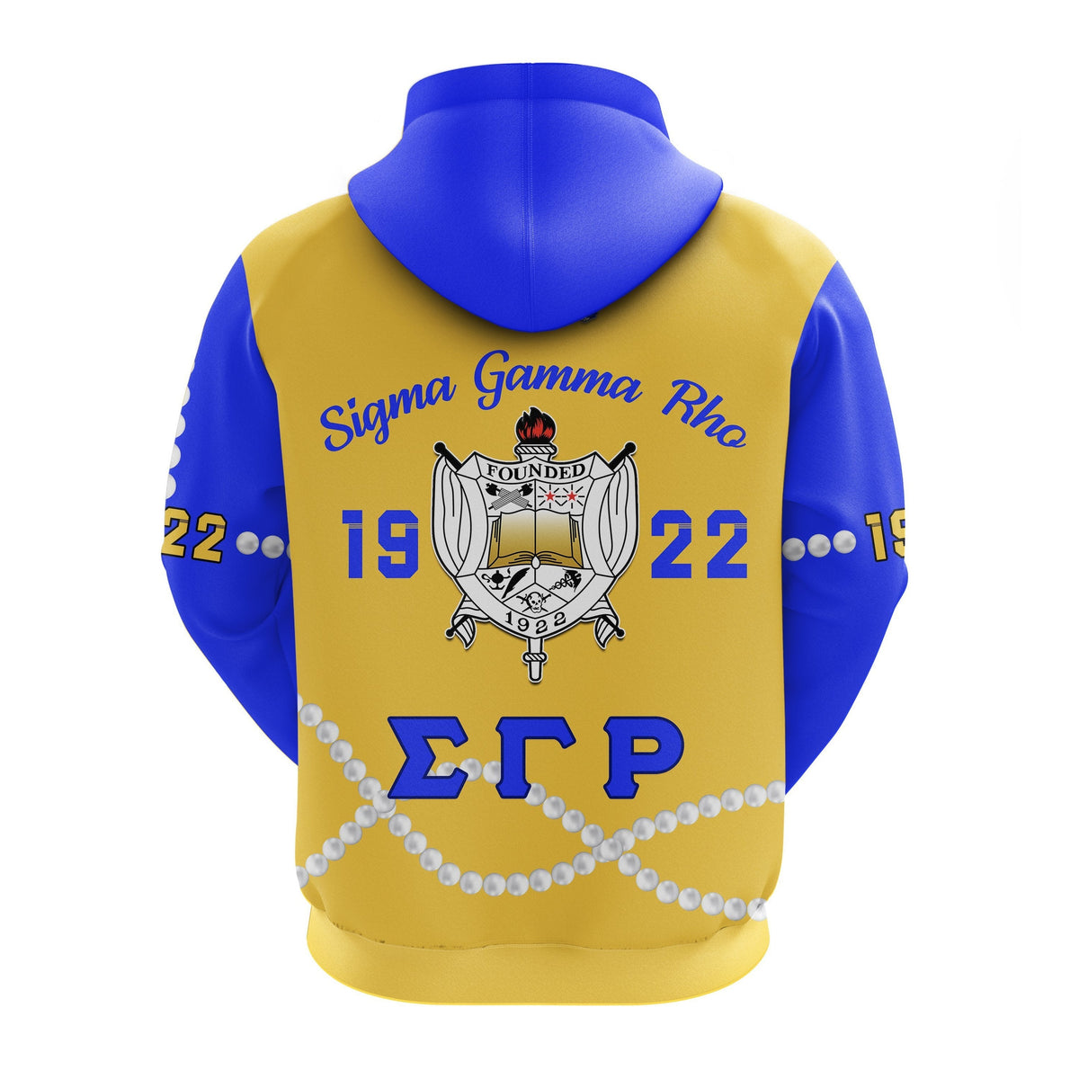 Sorority Hoodie - Sigma Gamma Rho Zip Hoodie Yellow Tea Rose – To The ...