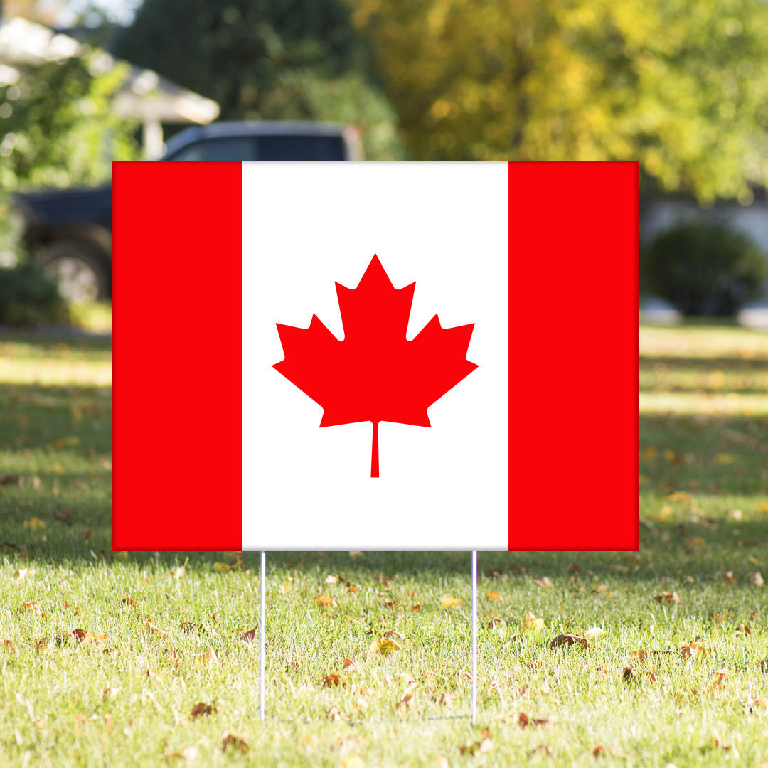 Flag Of Canada Yard Sign – To The Closet