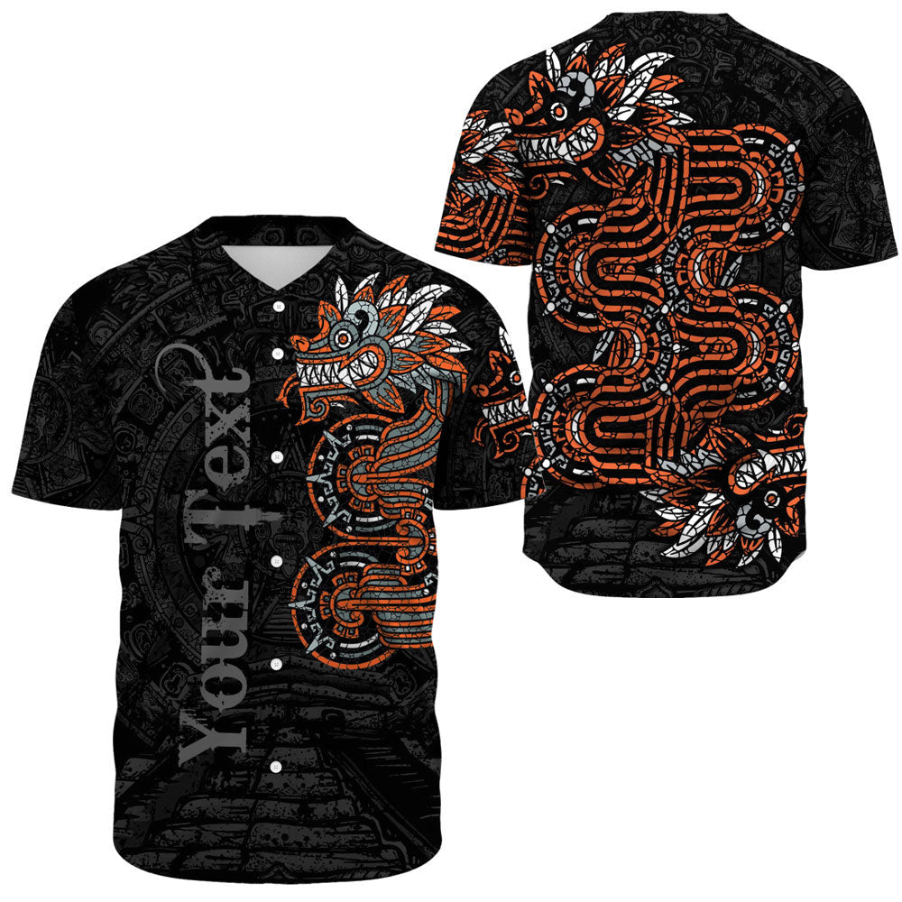 Custom Mexico Quetzalcoatl Mexican God Aztec Baseball Jerseys – To The ...