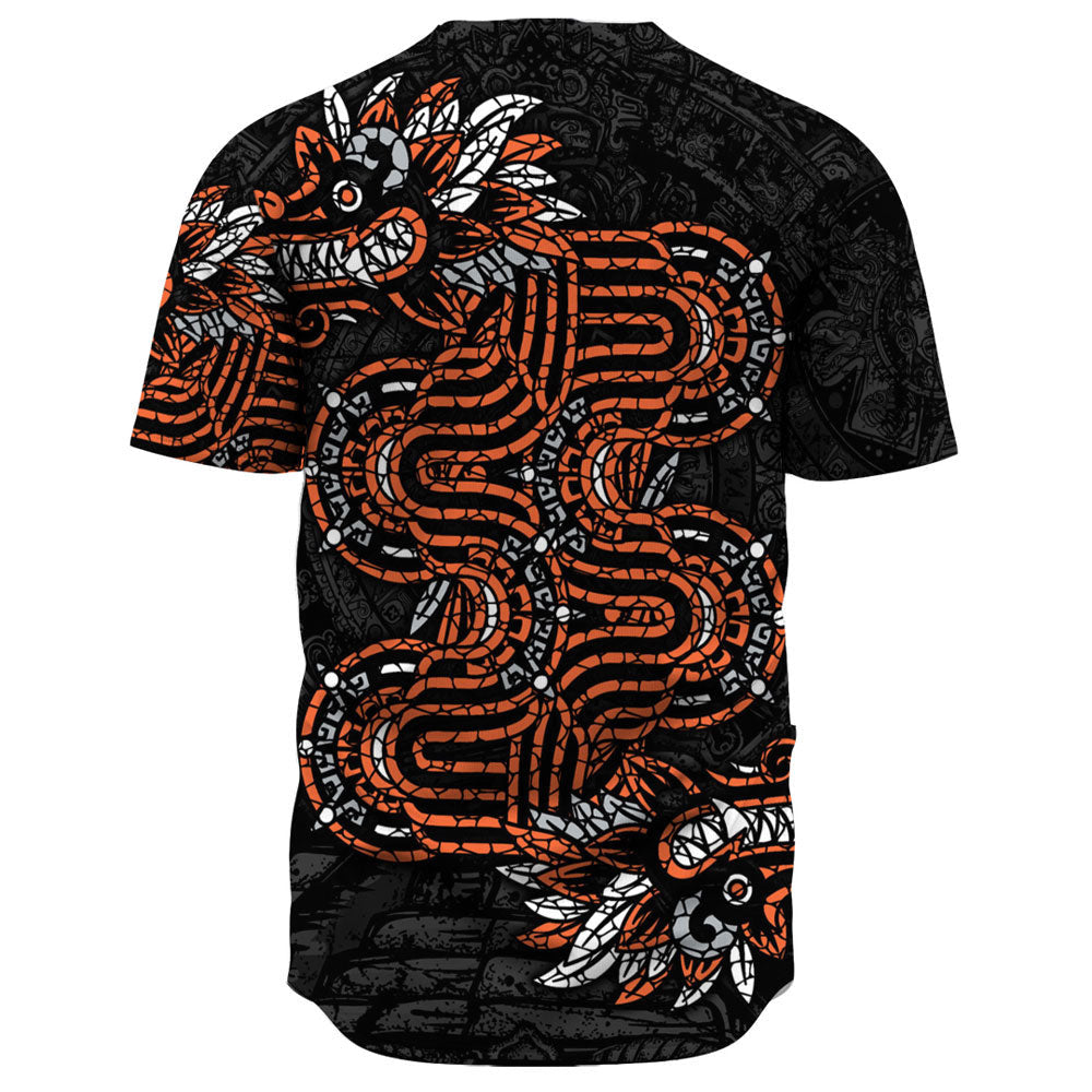 Custom Mexico Quetzalcoatl Mexican God Aztec Baseball Jerseys – To The ...