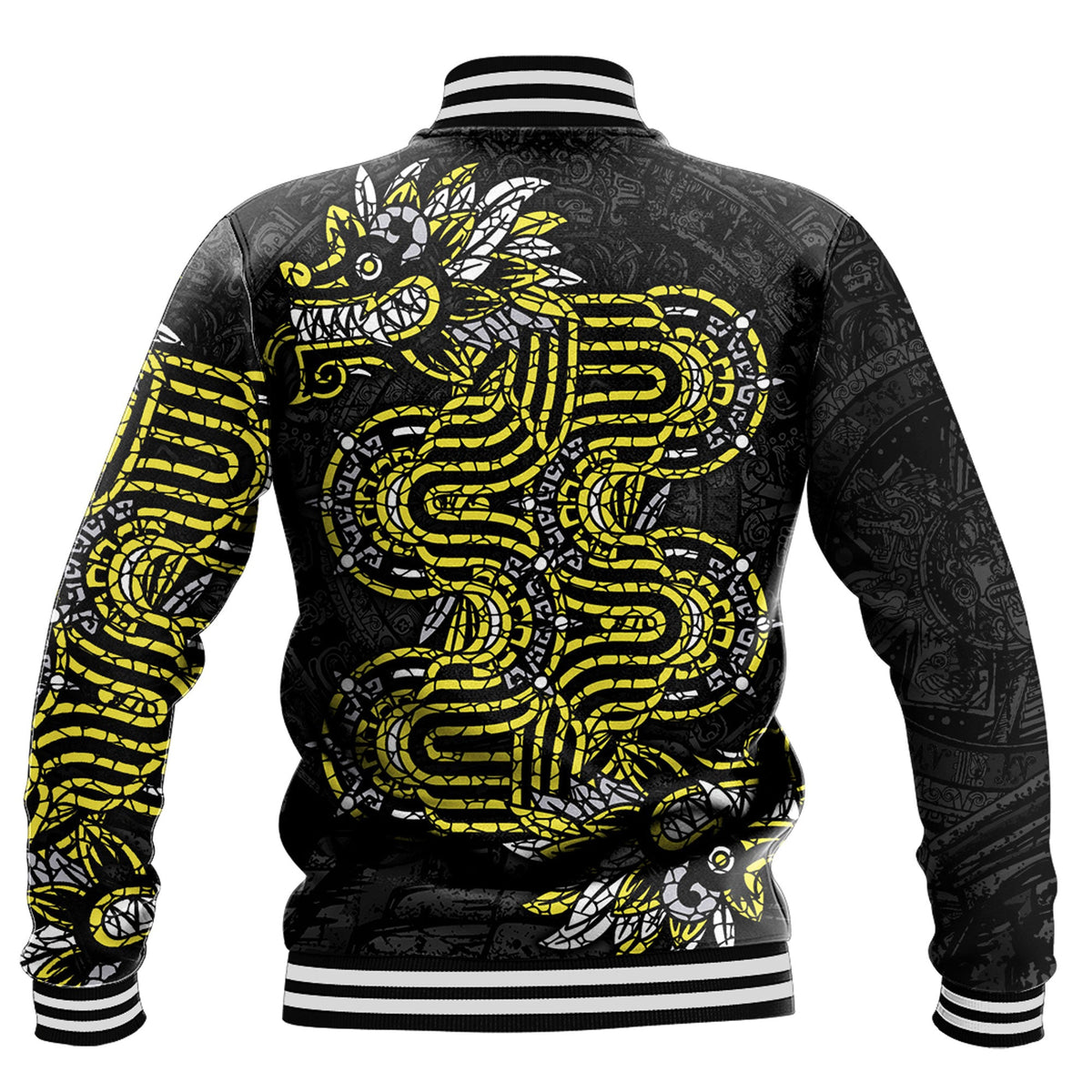 Custom Mexico Quetzalcoatl Mexican God Aztec Gold Version Baseball Jac ...