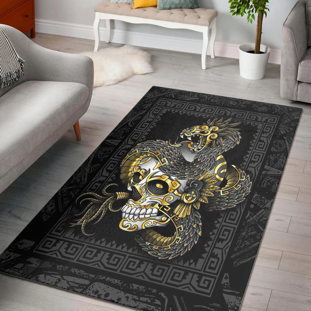 Quetzalcoatl Aztec Mexico Area Rug – To The Closet