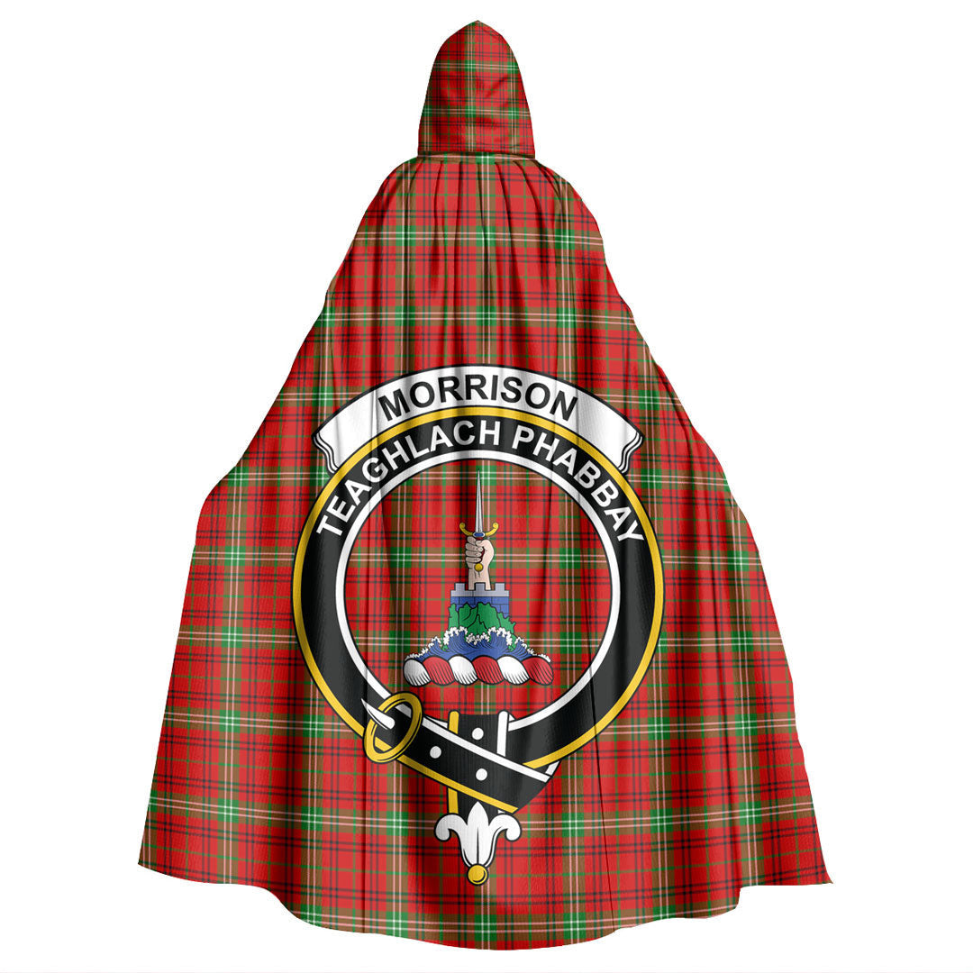 Morrison Red Modern Tartan Crest Hooded Cloak – To The Closet