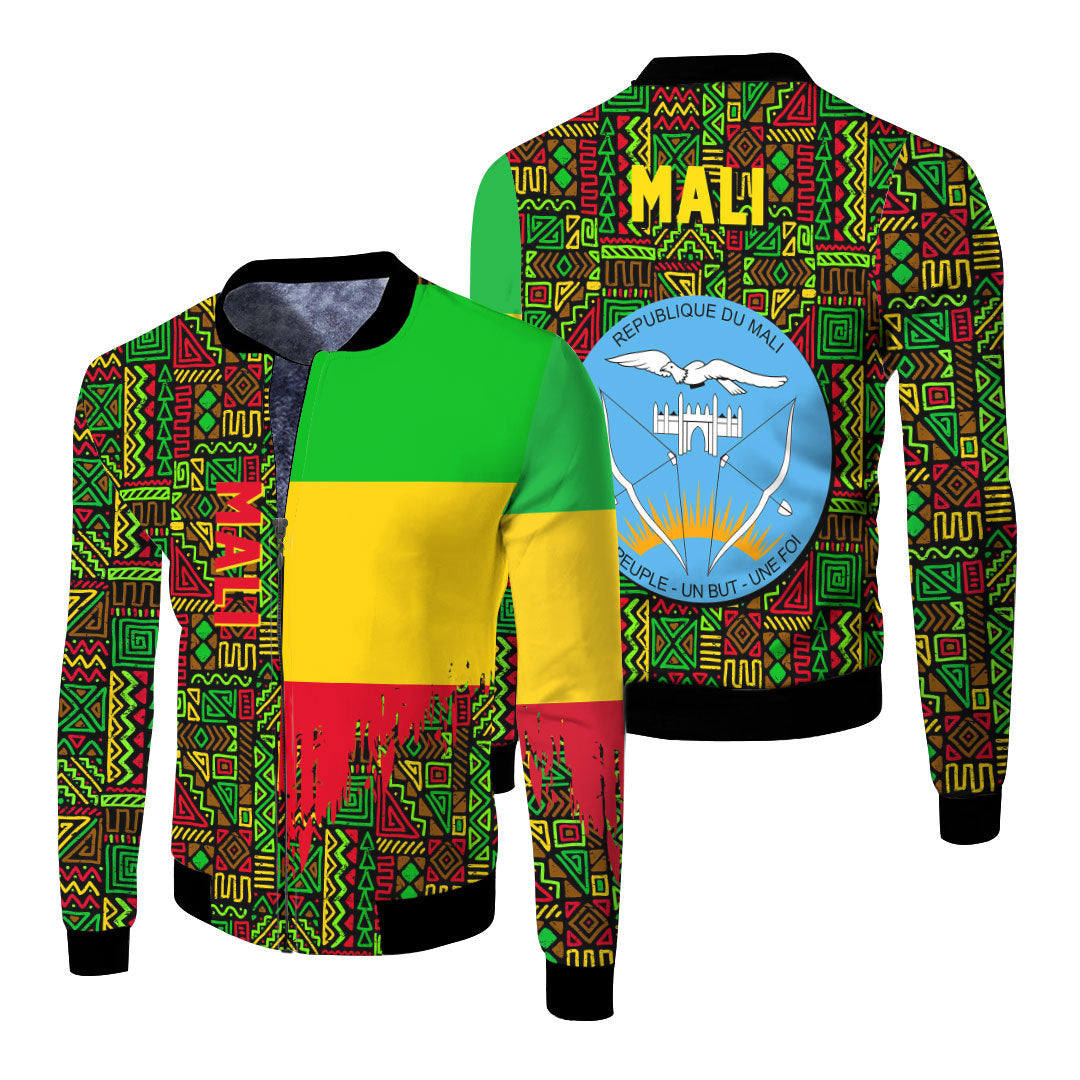 Mali Fleece Winter Jacket Kente Pattern – To The Closet