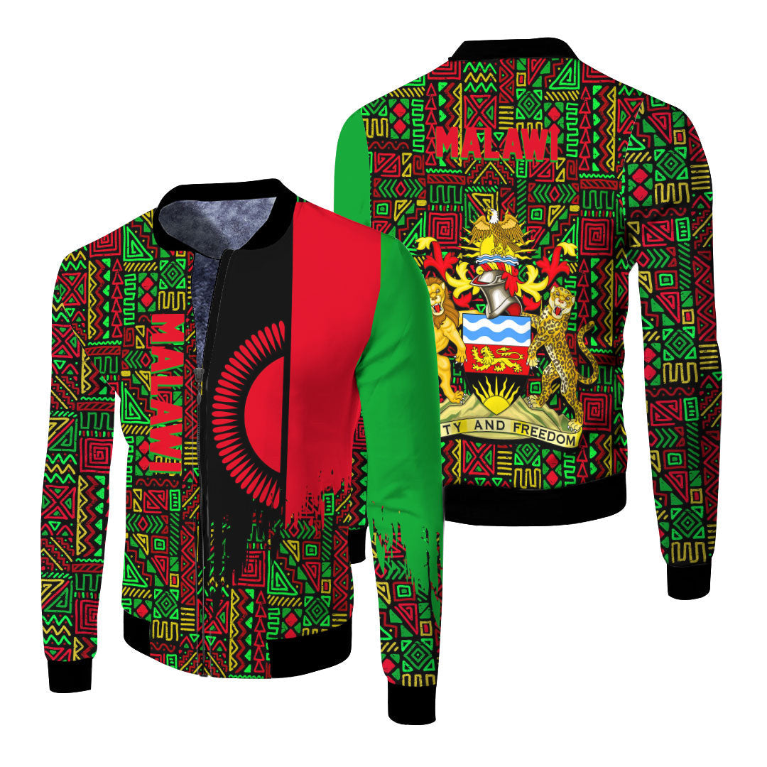 Malawi Fleece Winter Jacket Kente Pattern – To The Closet