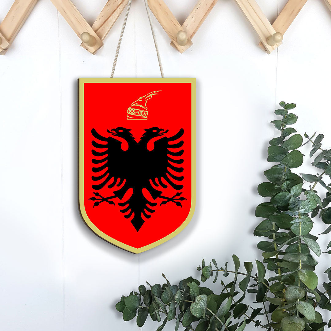 Albania Shape Wooden Sign – To The Closet