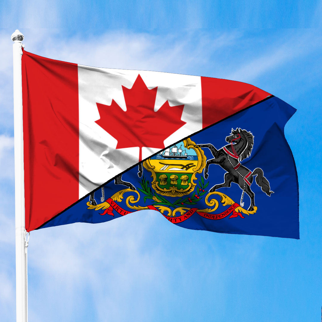 Pennsylvania Flag With Canada Flag – To The Closet