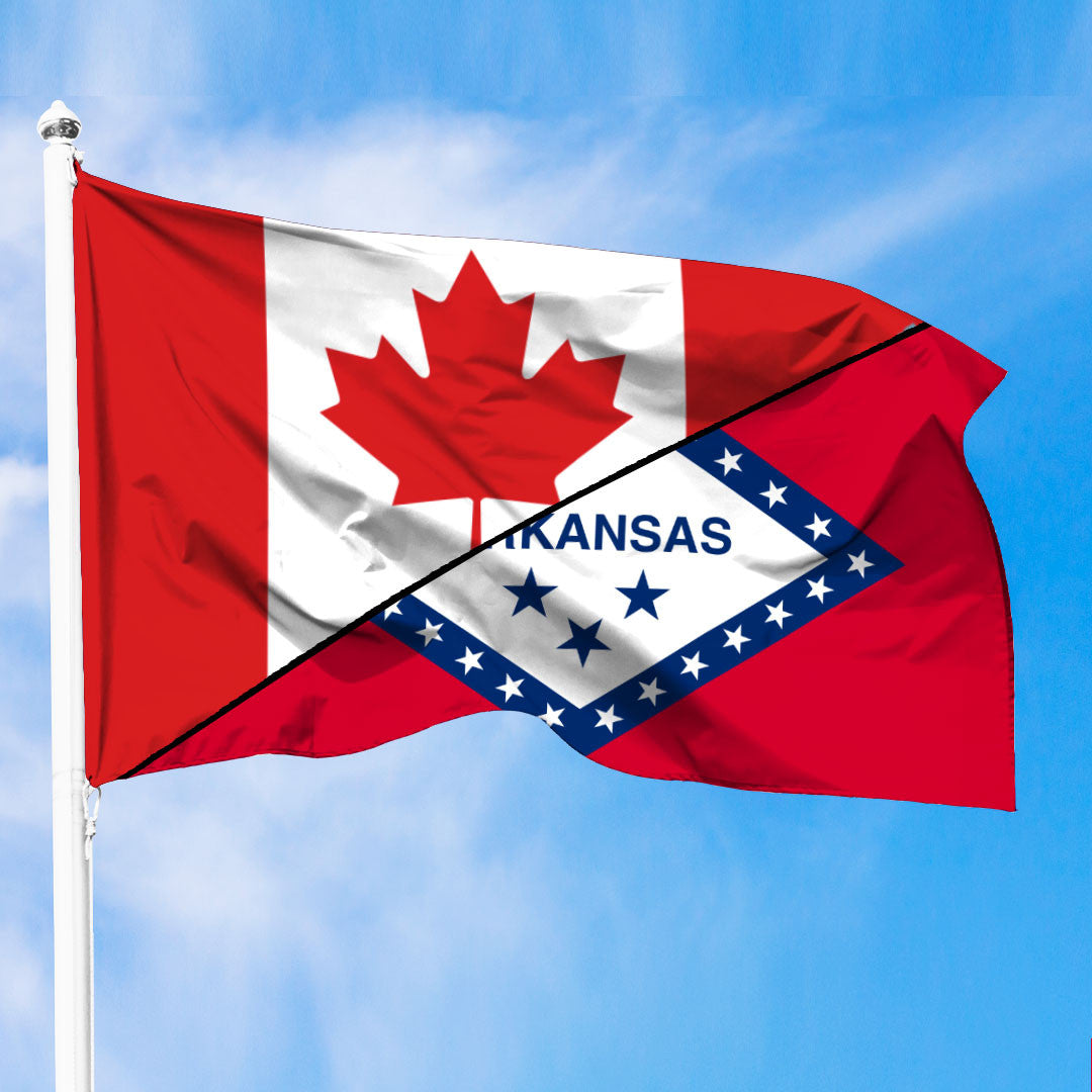 Flag Of Arkansas Flag With Canada Flag – To The Closet