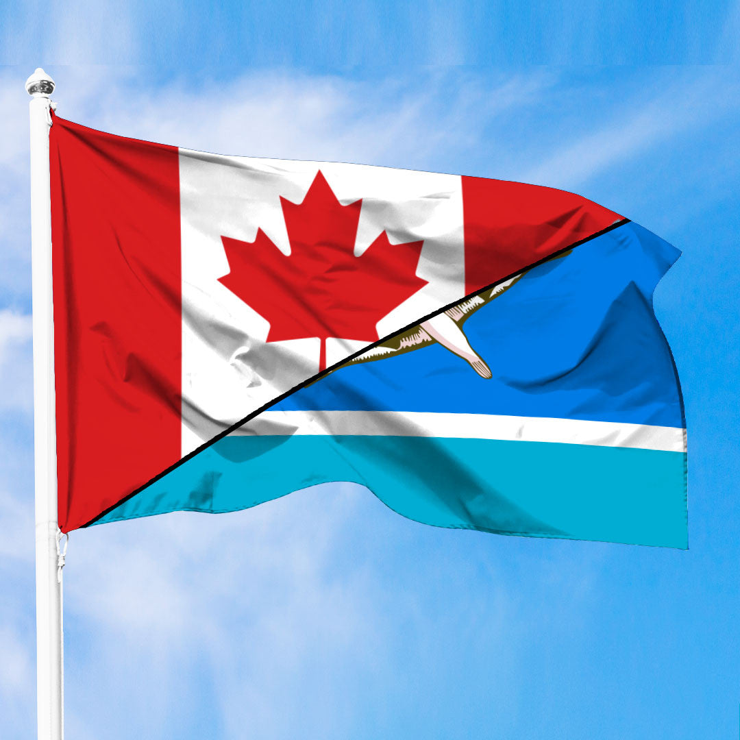 Midway Islands Flag With Canada Flag – To The Closet
