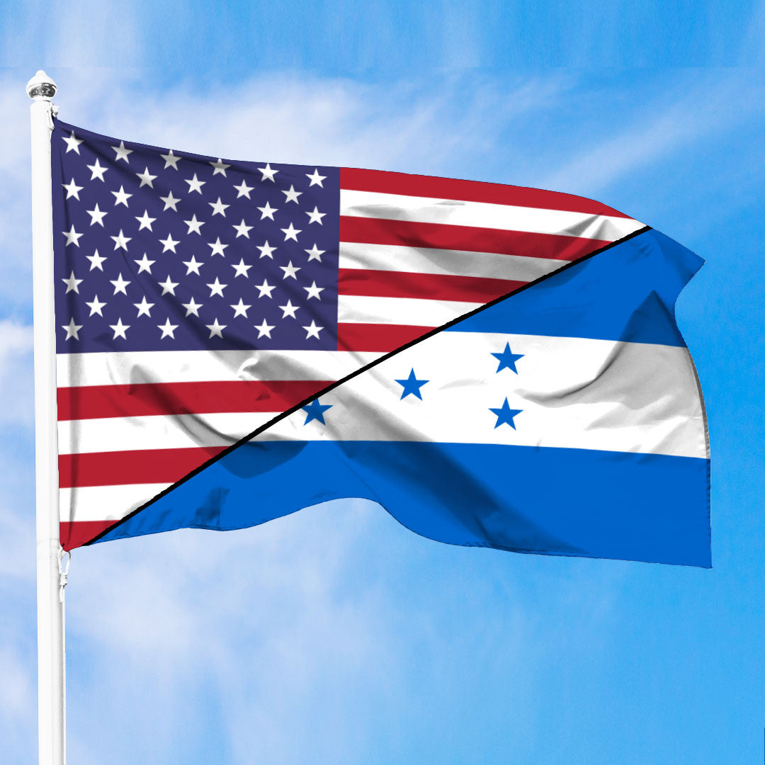 Honduras Flag With American Flag – To The Closet