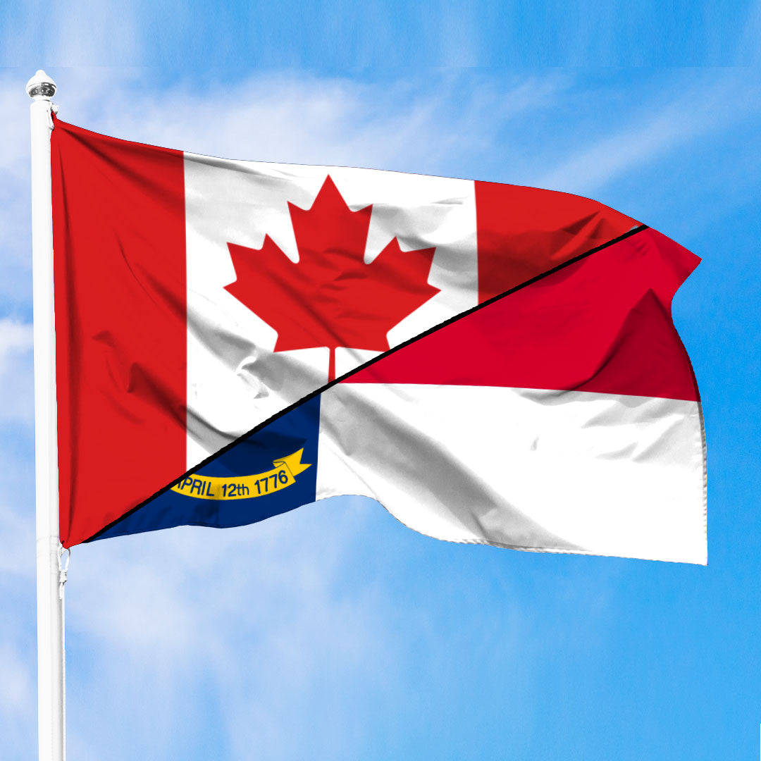 Flag Of North Carolina 1885 1991 Flag With Canada Flag – To The Closet