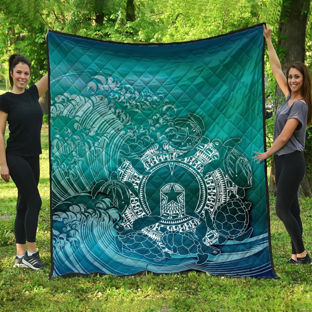 Aboriginal Premium Quilt - Torres Strait Islands in Wave – To The Closet