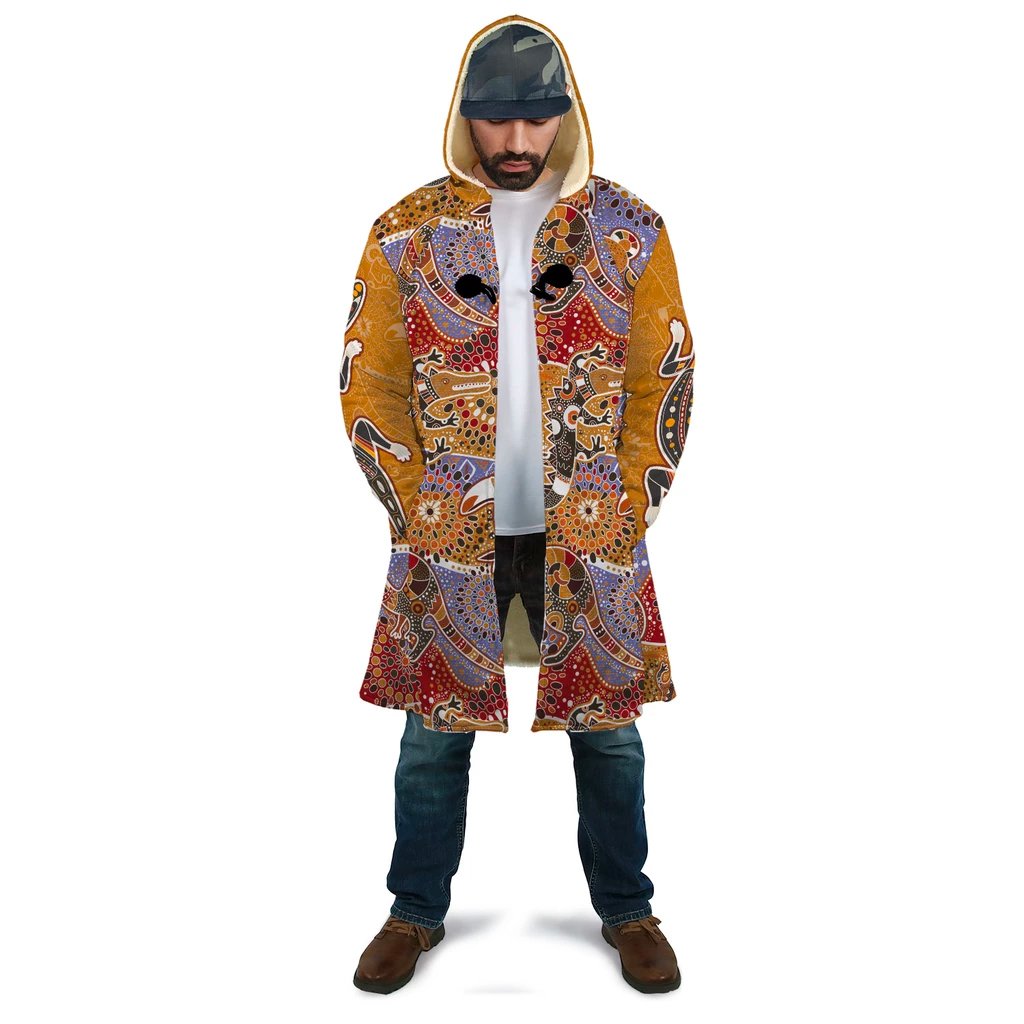 Aboriginal Cloak - Koala Kangaroo Kookaburra Patterns – To The Closet