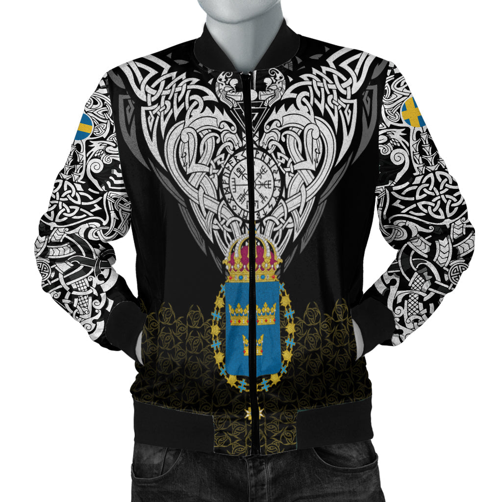 Viking Bomber Jacket Sweden Viking Symbol – To The Closet