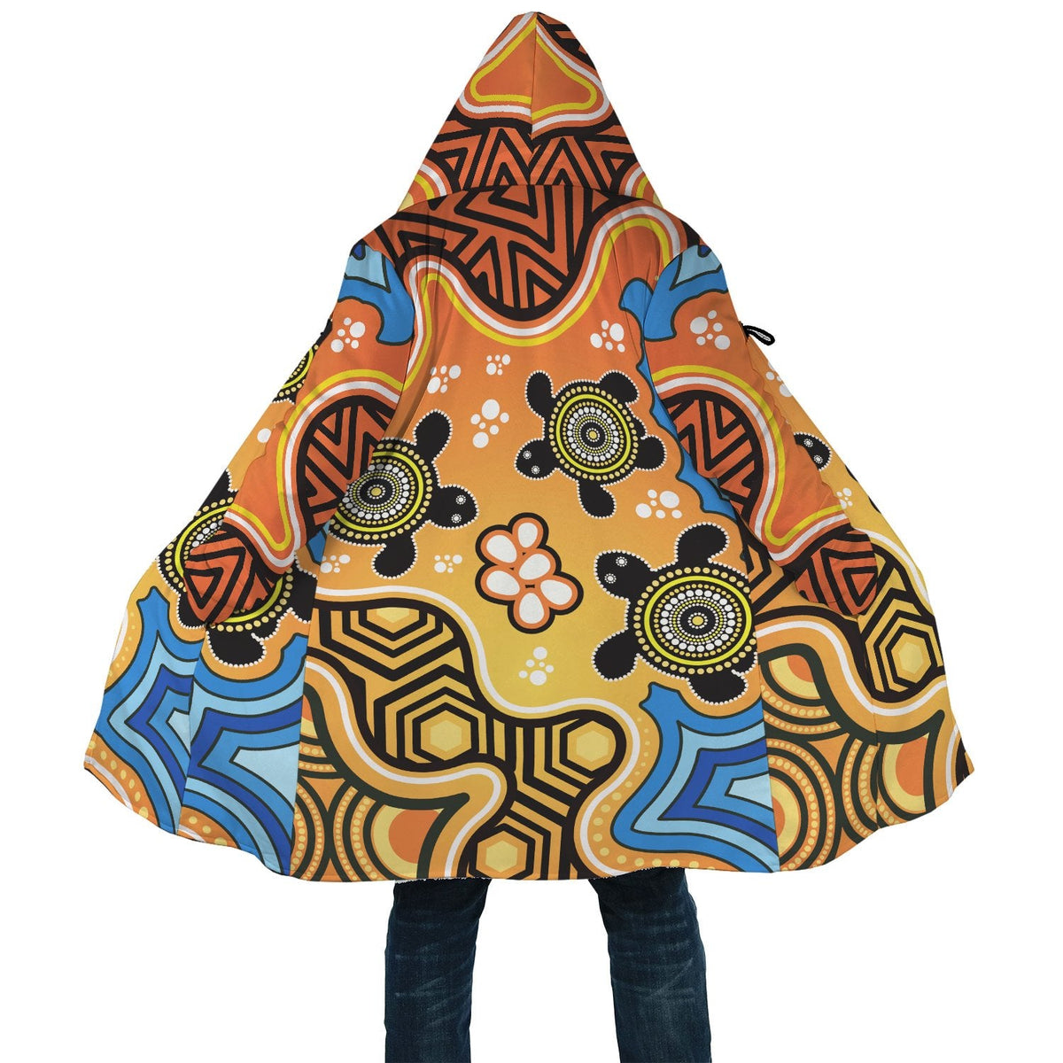 Aboriginal Cloak - Indigenous Art Patterns Ver04 – To The Closet