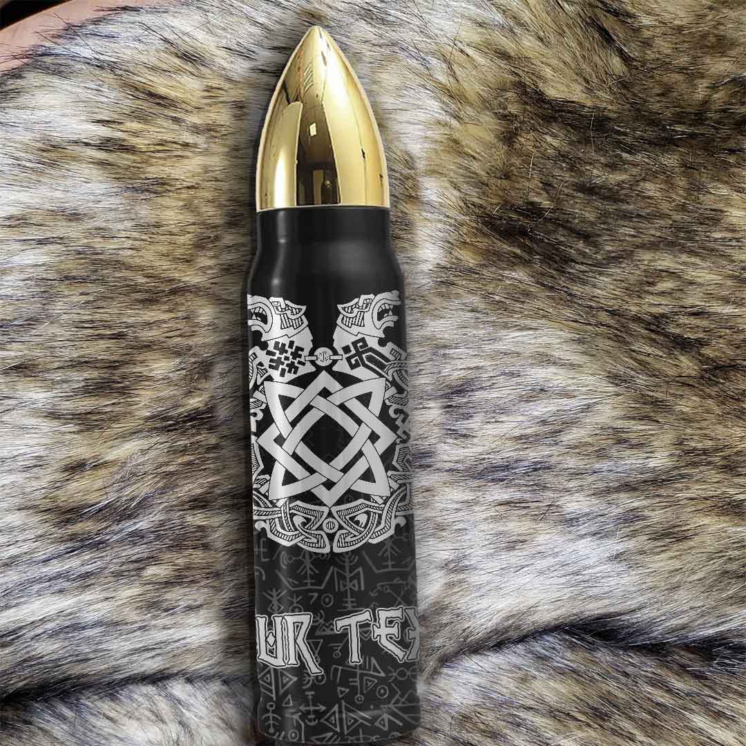 Custom Viking Bullet Tumbler Ancient Slavic Ornament Symbols Of Slavic ...