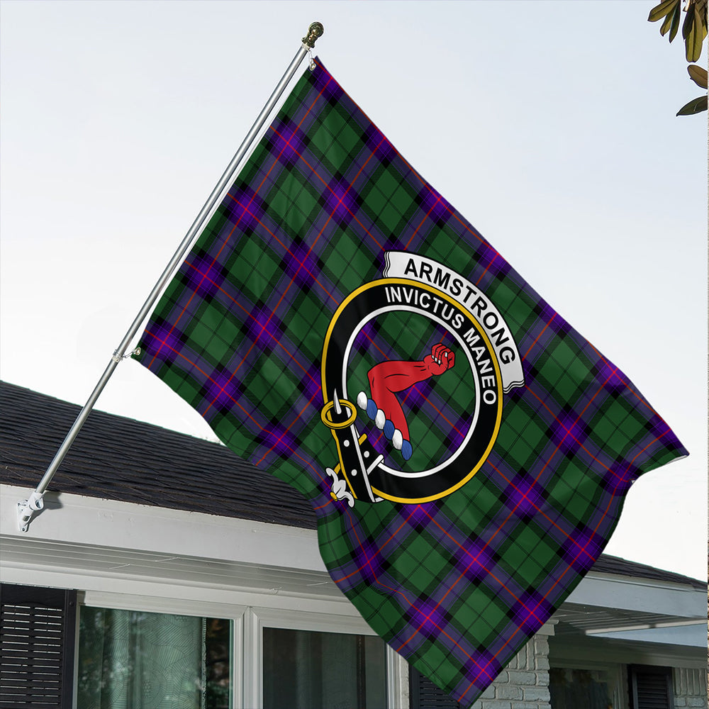Armstrong Modern Tartan Classic Crest House Flag – To The Closet
