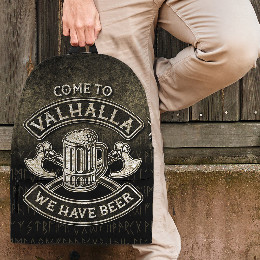 Viking Backpack Cute Victory Or Valhalla Shield Maiden Norse Viking Wa ...