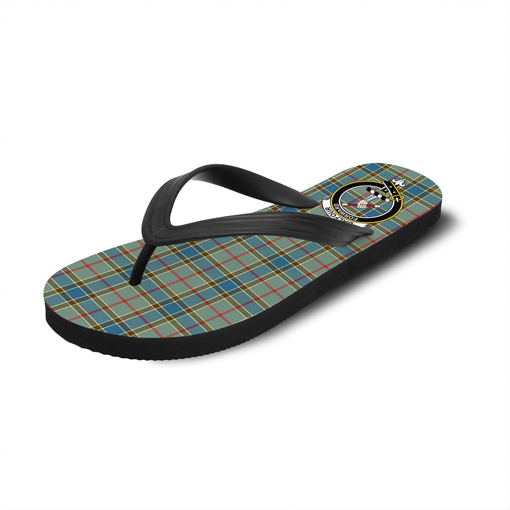 Balfour Blue Tartan Crest Flip Flop – To The Closet