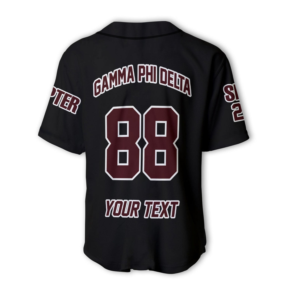 Fraternity Baseball Jersey - Personalized Gamma Phi Delta Christian Ba ...