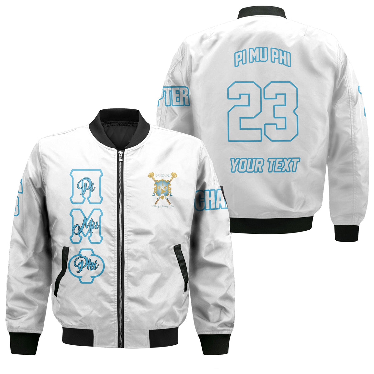 Sorority Bomber Jacket - Personalized Pi Mu Phi Bomber Jackets Origina ...