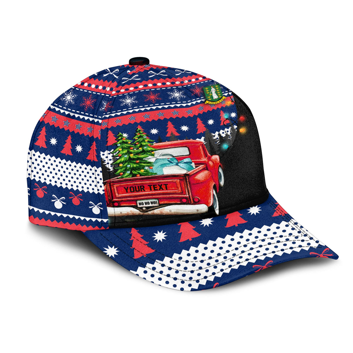 British Virgin Islands Classic Cap Coat Of Arms Christmas Style – To ...