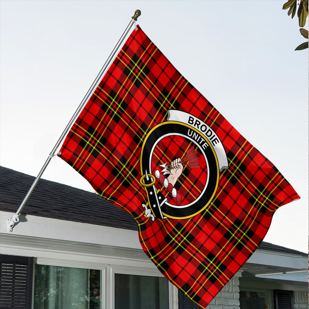 Brodie Modern Tartan Classic Crest House Flag – To The Closet