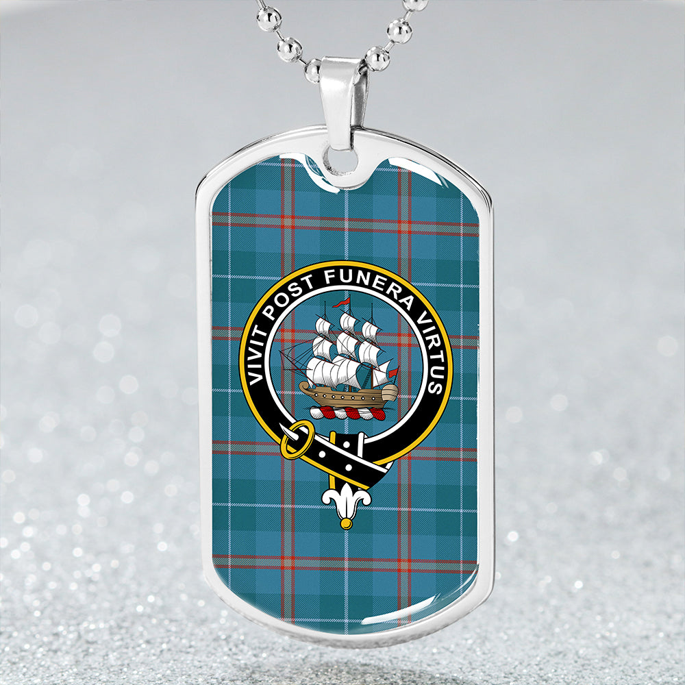 Bryson 1988 Ancient Tartan Crest Dog Tag Necklace – To The Closet
