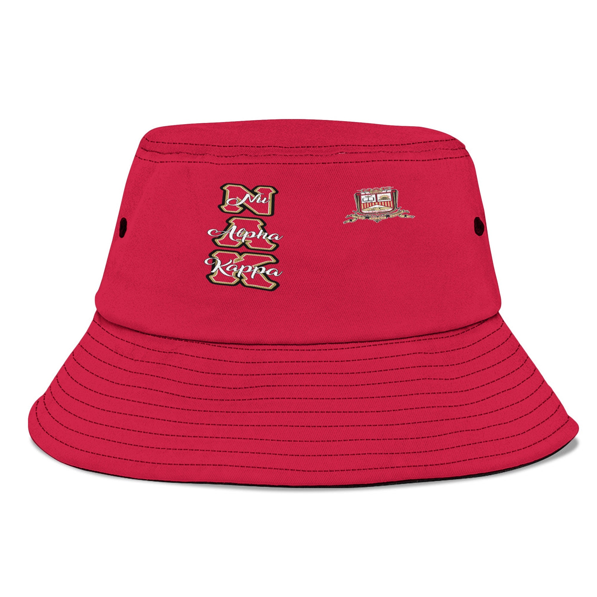 Fraternity Hat - Nu Alpha Kappa Bucket Hat Original Red Style – To The ...