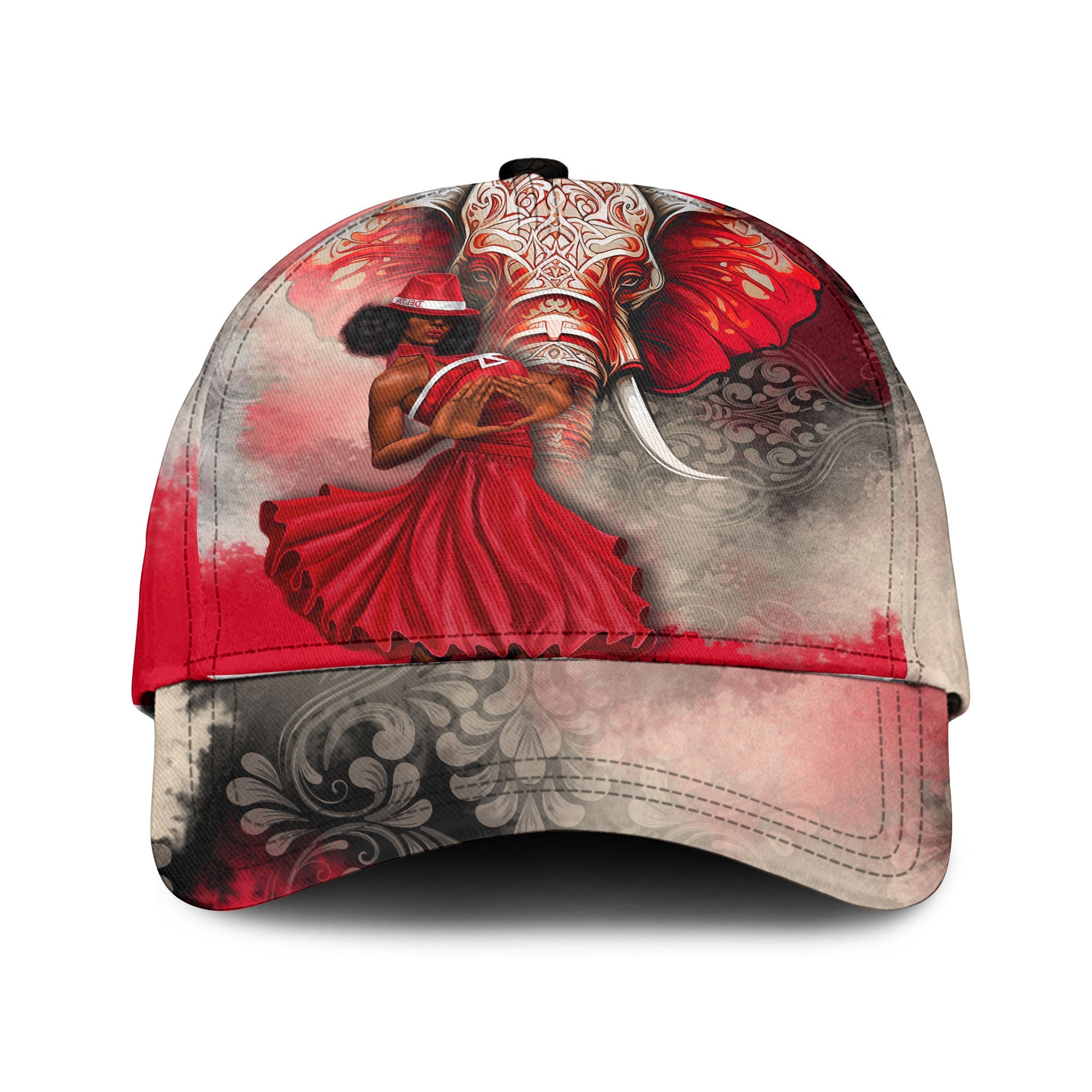 Sorority Cap - DST Hand Sign Classic Cap Elephant Royal Red Style – To ...