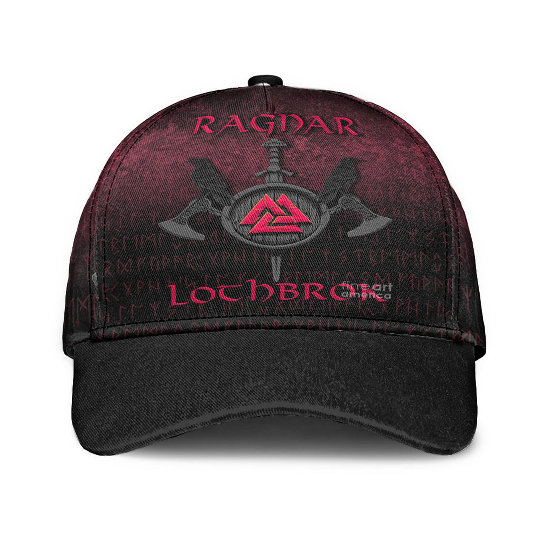 Viking Classic Cap Ragnar Lothbrok Ragnar Lodbrok Viking Warrior Red V ...