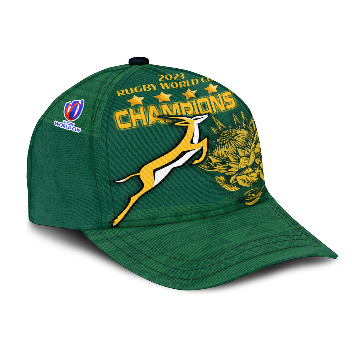 Custom Springbok South Africa Classic Cap King of Rugby World Cup - LH ...