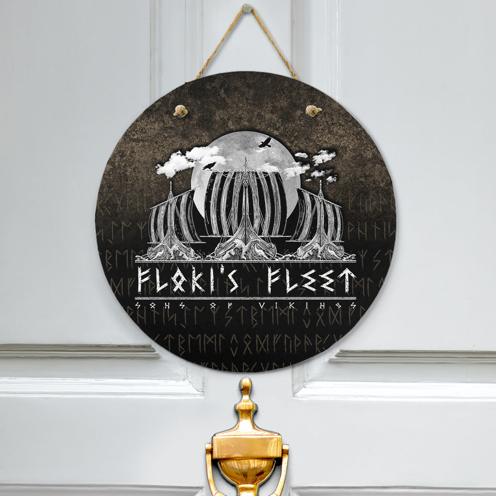 Viking Handing Door Sign Floki'S Fleet – To The Closet