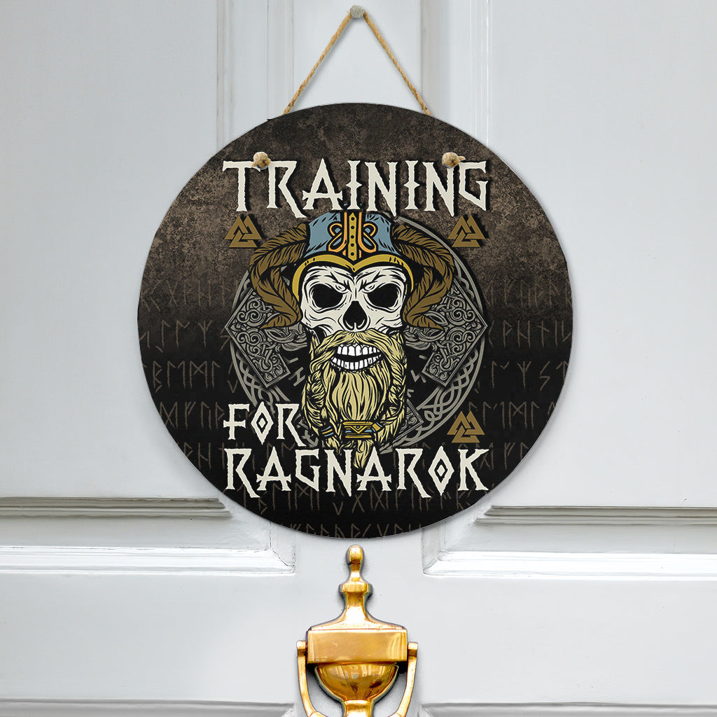 Viking Handing Door Sign Valknut Raven Style – To The Closet